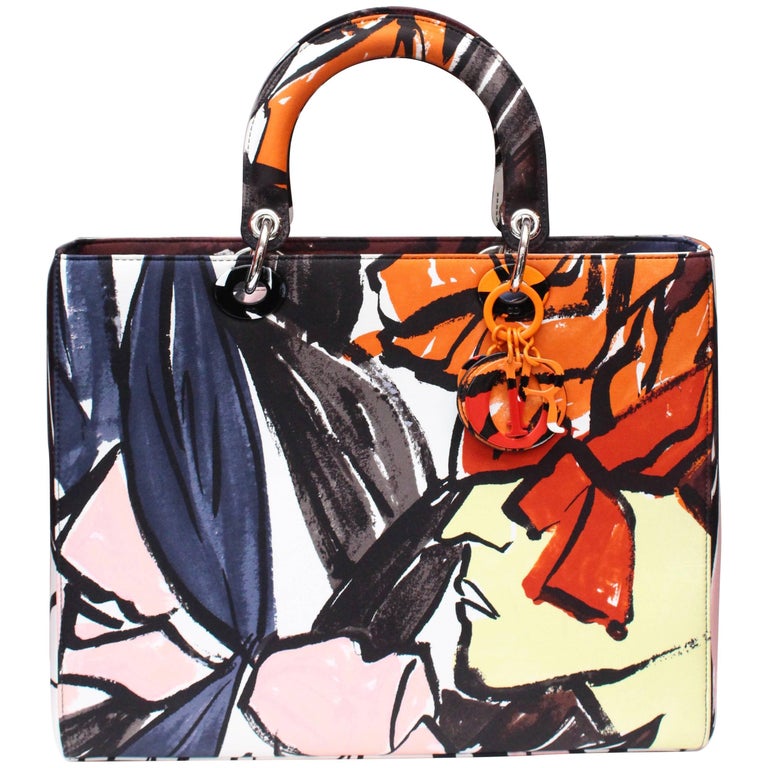 2015 Dior fabulous Lady Dior Floral Graffiti limited Edition by Raf ...