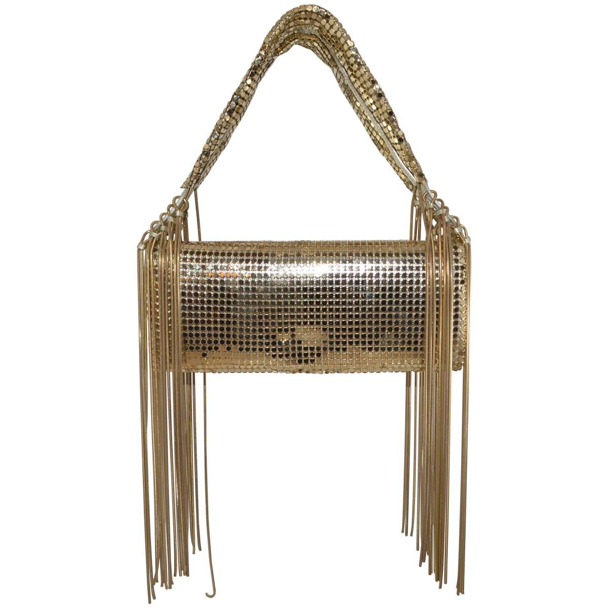 Givenchy Gold Metal Mesh Handbag at 1stDibs