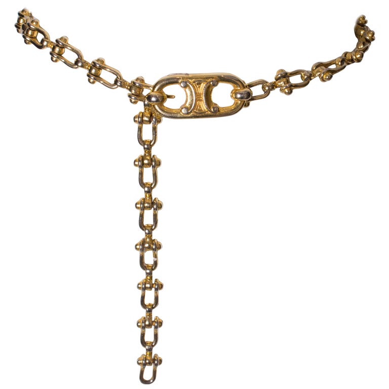 Vintage Celine Chain Belt at 1stDibs | chain belt vintage, celine ...