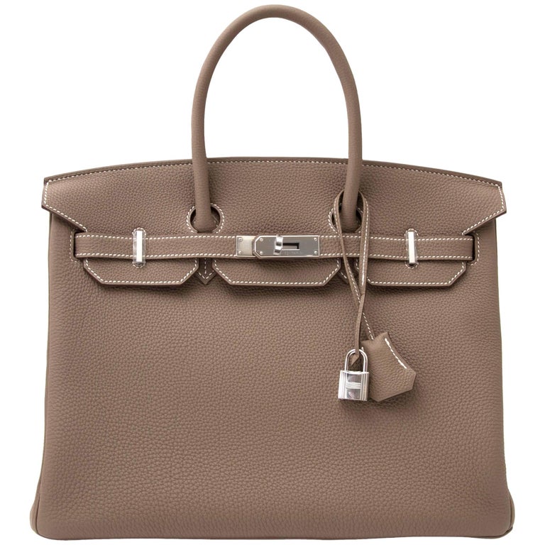 Never Used Hermes Birkin 35 Togo Etoupe PHW For Sale at 1stDibs ...