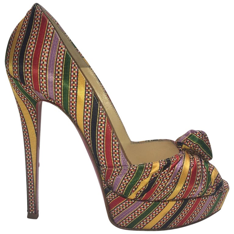 Christian Louboutin Platform Peep Toe at 1stDibs