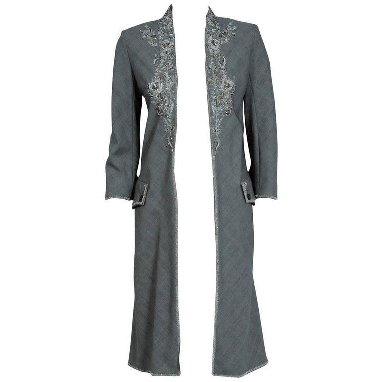 Alexander McQueen Embroidered Metallic Bullion Victorian Tails Coat ...
