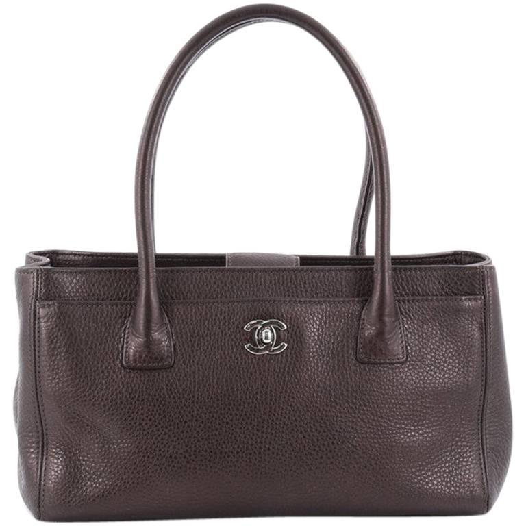 Chanel Cerf Executive Tote Leather Small at 1stDibs