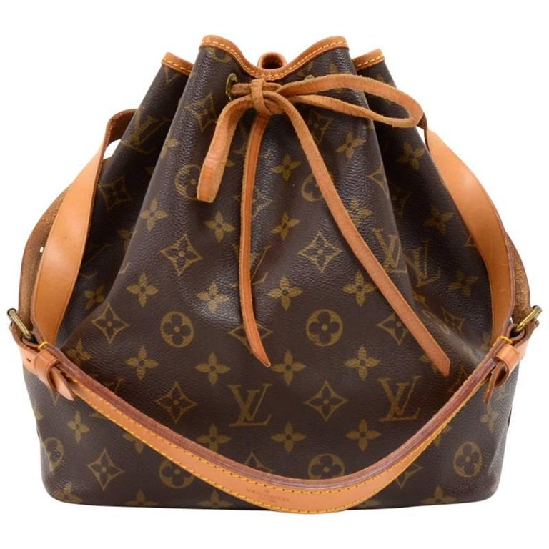 Vintage Louis Vuitton Petit Noe Monogram Canvas Shoulder Bag at 1stDibs