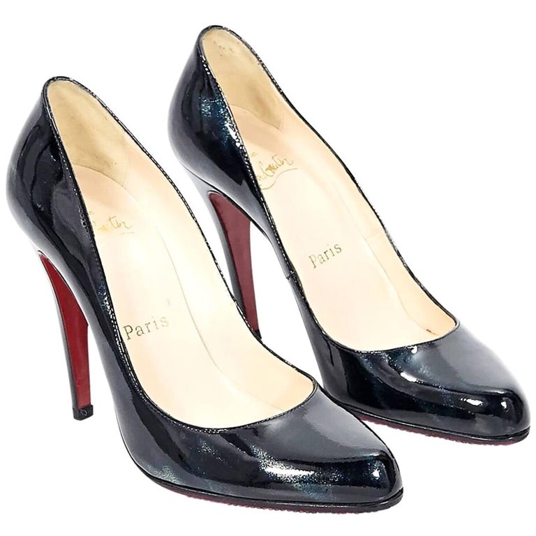 Christian Louboutin Black Iridescent Pumps For Sale at 1stDibs