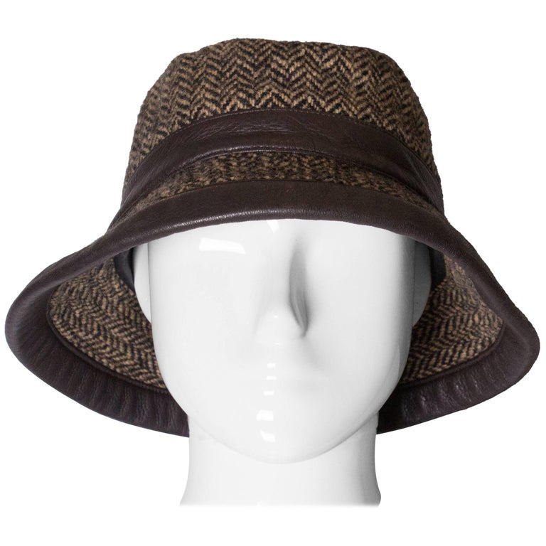 Hermes wool and cashmere Hat at 1stDibs | hermes beanie, hermes leather cap