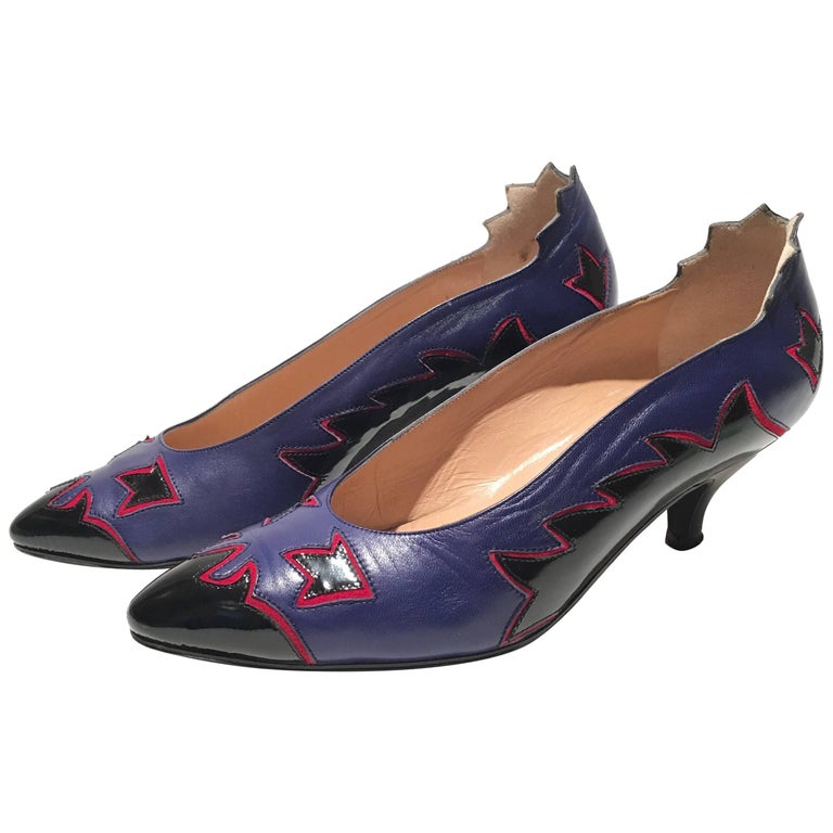 Maud Frizon Purple Pumps For Sale at 1stDibs