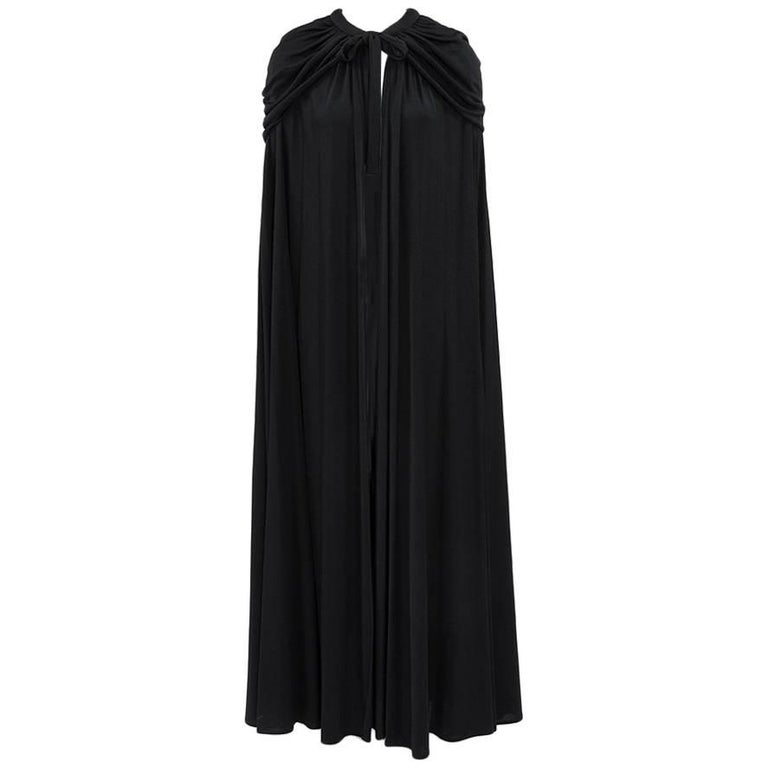 Loris Azzaro Dramatic Hooded Maxi Cape at 1stDibs