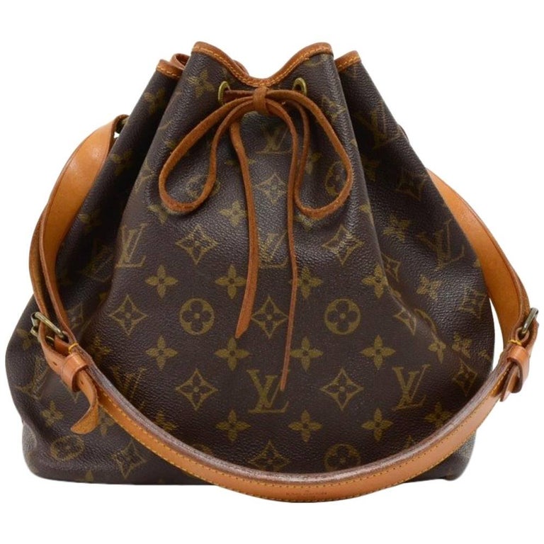 Vintage Louis Vuitton Petit Noe Monogram Canvas Shoulder Bag at 1stDibs