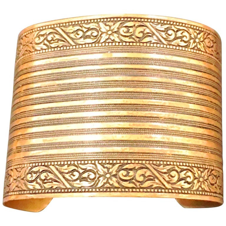Coppercraft Guild Unique Copper Imprint Cuff For Sale at 1stDibs ...
