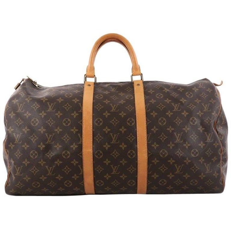 Louis Vuitton Keepall Bag Monogram Canvas 55 at 1stDibs