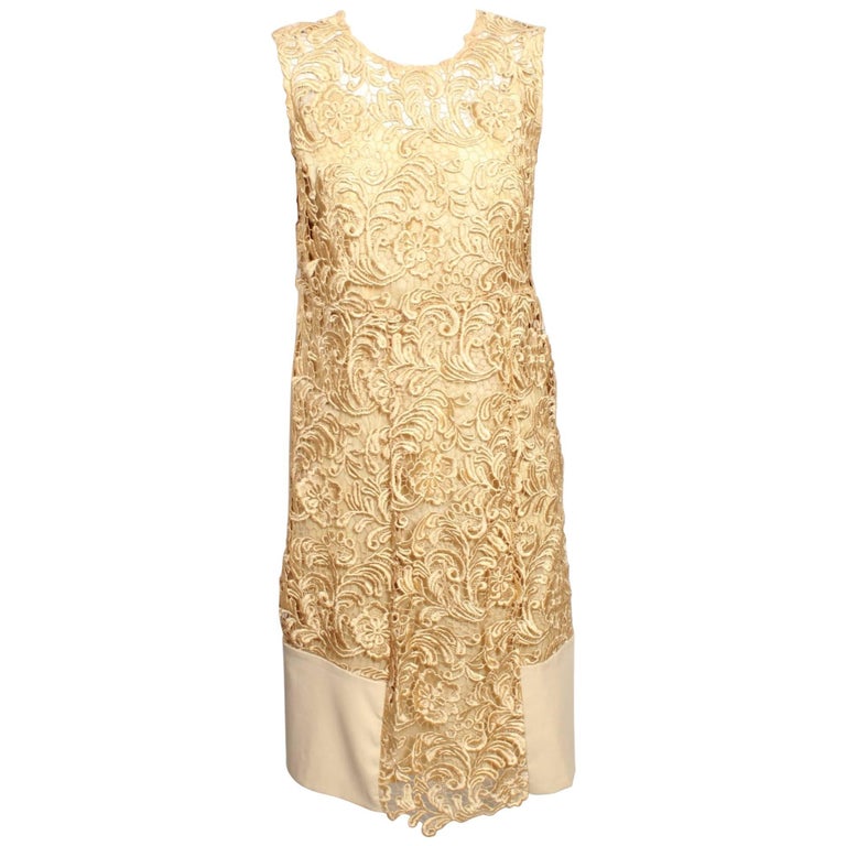 Prada Guipure Lace Shell Dress at 1stDibs