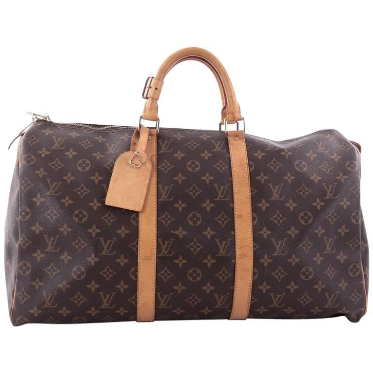 Louis Vuitton Keepall Bag Monogram Canvas 50 at 1stDibs
