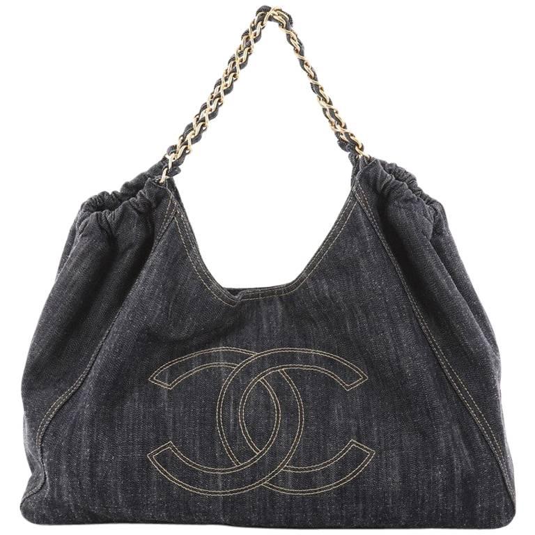 Chanel Coco Cabas Denim Large at 1stDibs