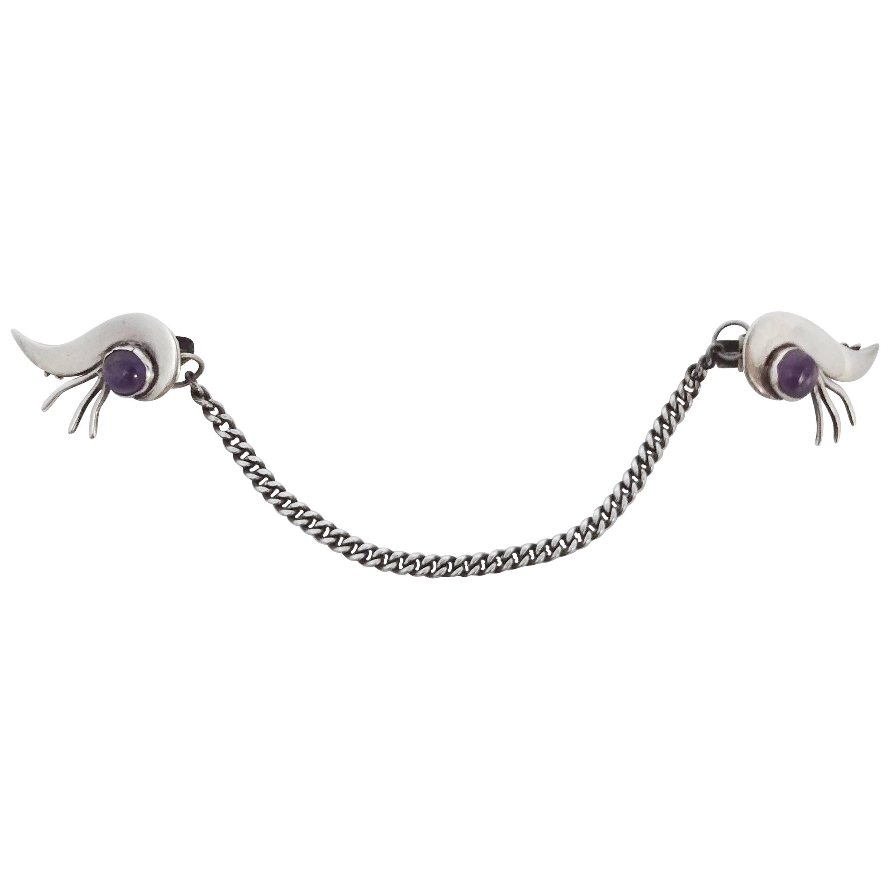 Silver Wing Sweater Guard, 1950s at 1stDibs