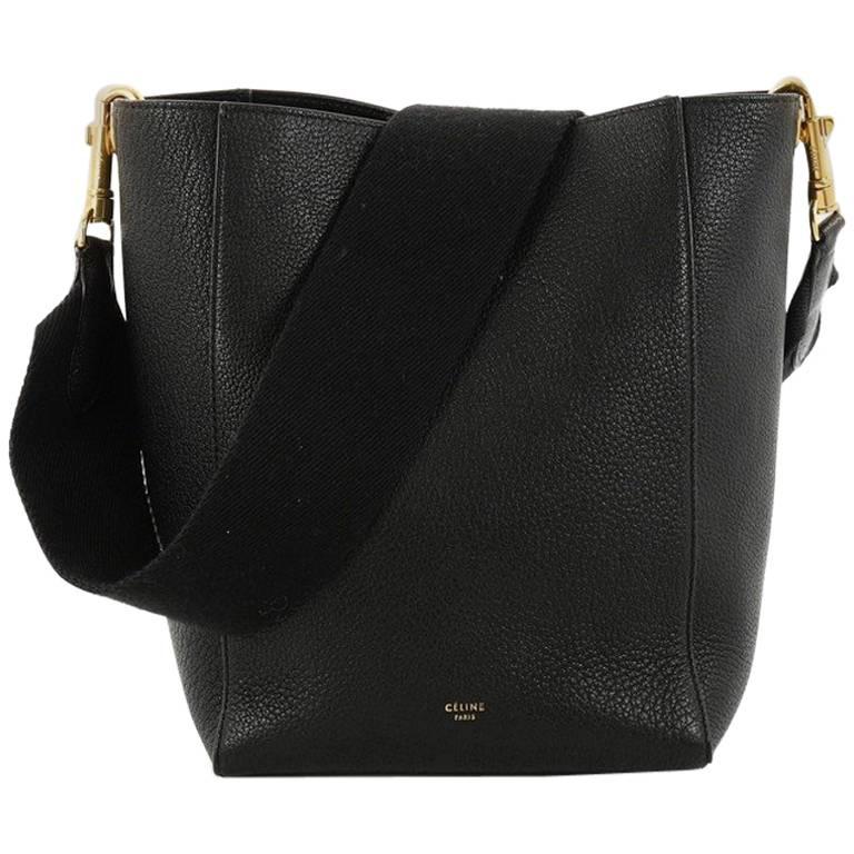 Celine Sangle Seau Handbag Goatskin Small at 1stDibs | celine sangle small