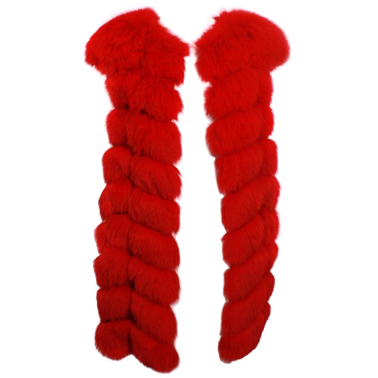 Red Fur Vest at 1stDibs | red fluffy vest