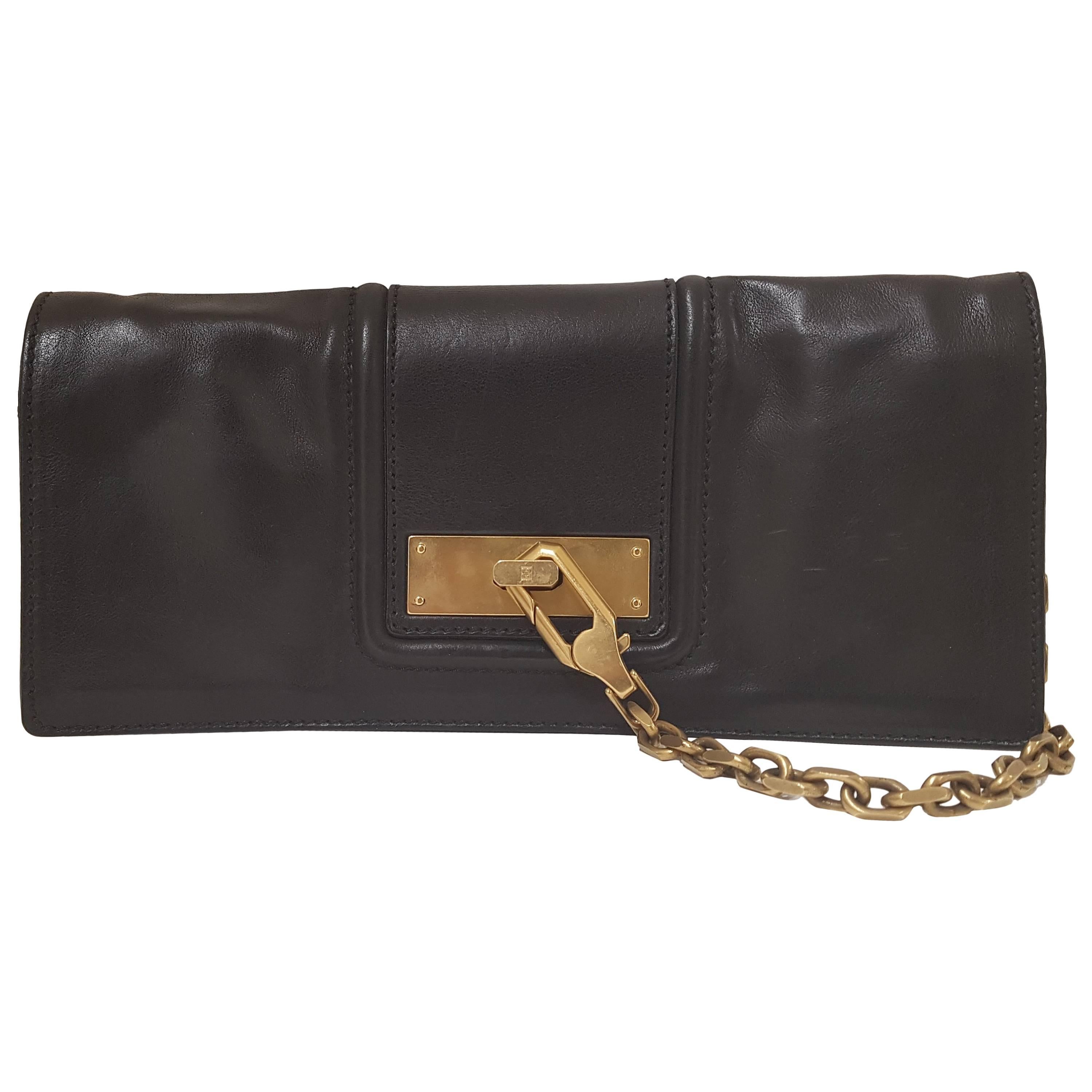 Escada Black Leather Bag at 1stDibs | escada leather bag