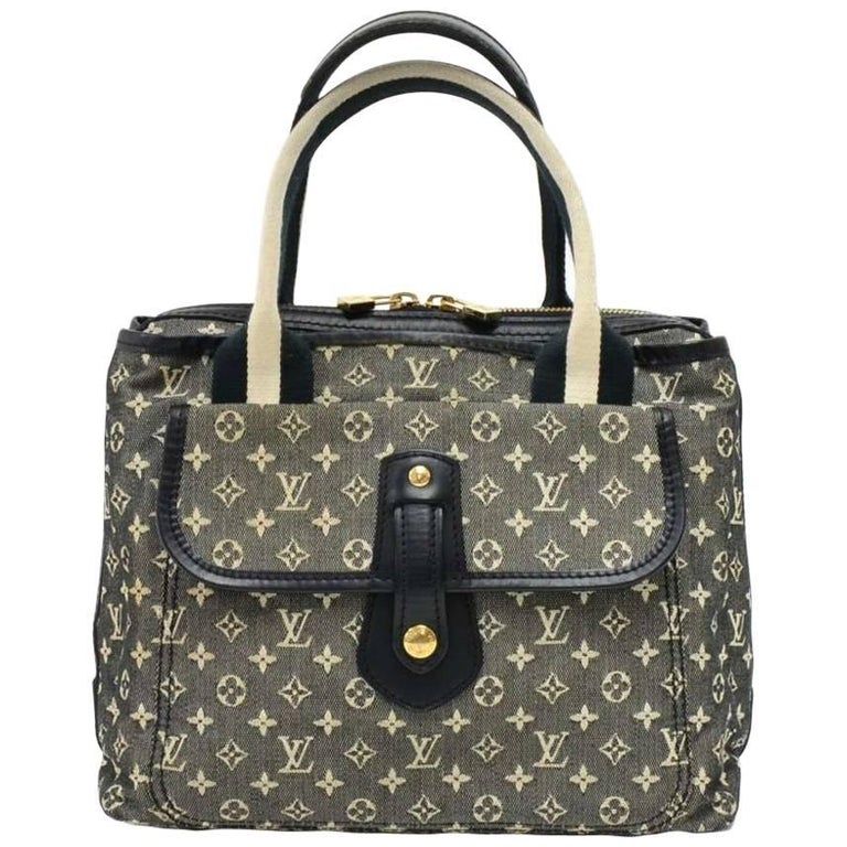 Louis Vuitton Mary Kate Sac Black Mini Lin Monogram Canvas Hand bag at ...