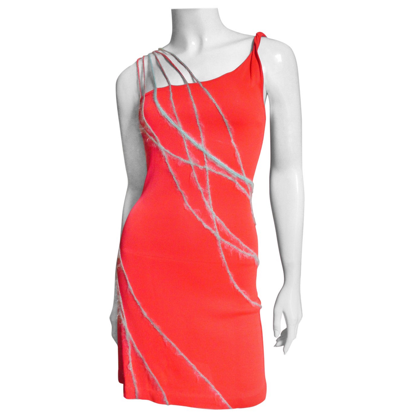 Sculptural Vintage Gianni Versace Dress For Sale at 1stDibs