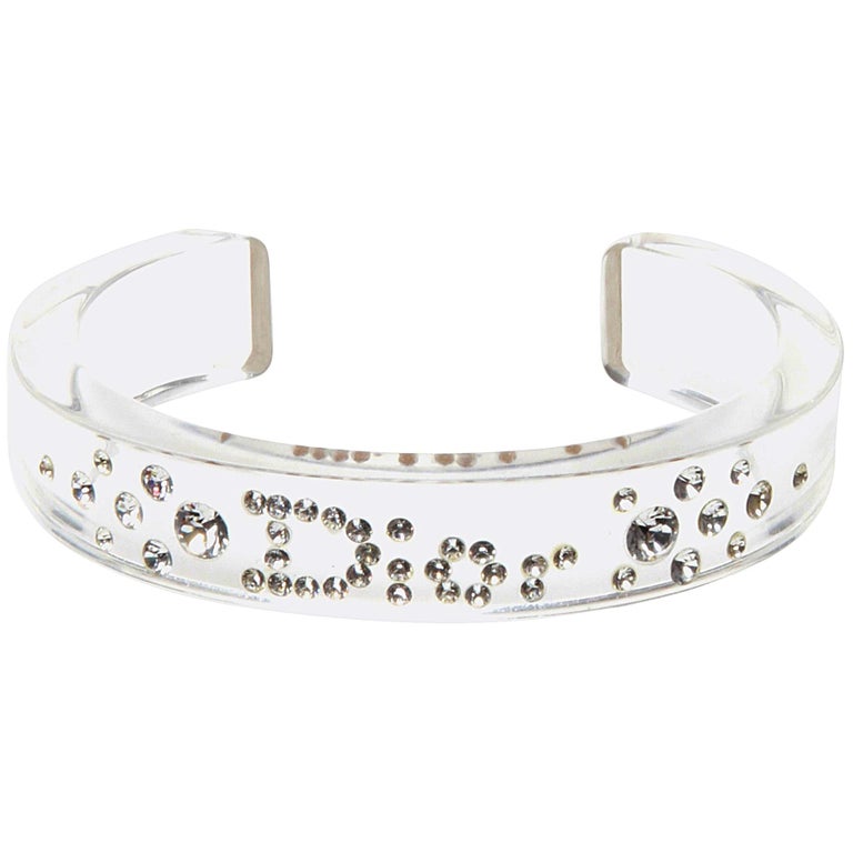 Christian Dior Lucite Cuff at 1stDibs | dior cuff