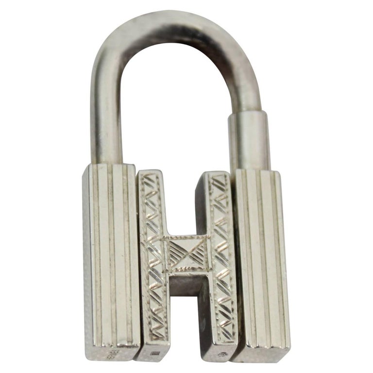Hermes Touareg Silver Necklace Kelly Padlock at 1stDibs | hermes lock ...