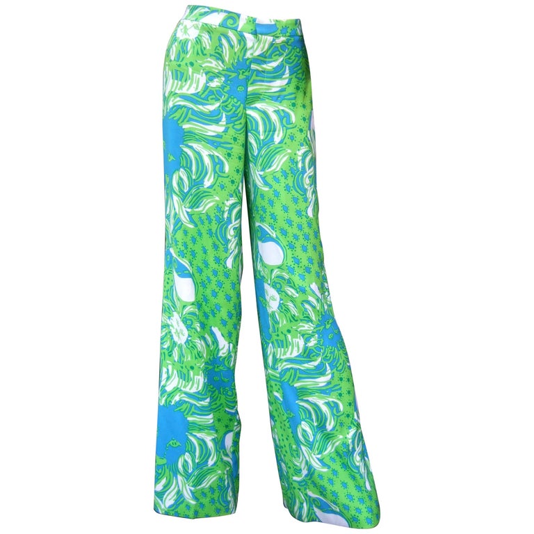 Lilly Pulitzer Women's Vibrant Tiger Print Slacks US Size 6 at 1stDibs ...