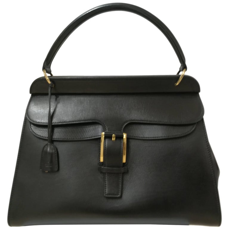 Gucci Black Leather "Kelly" Bag at 1stDibs | gucci kelly bag