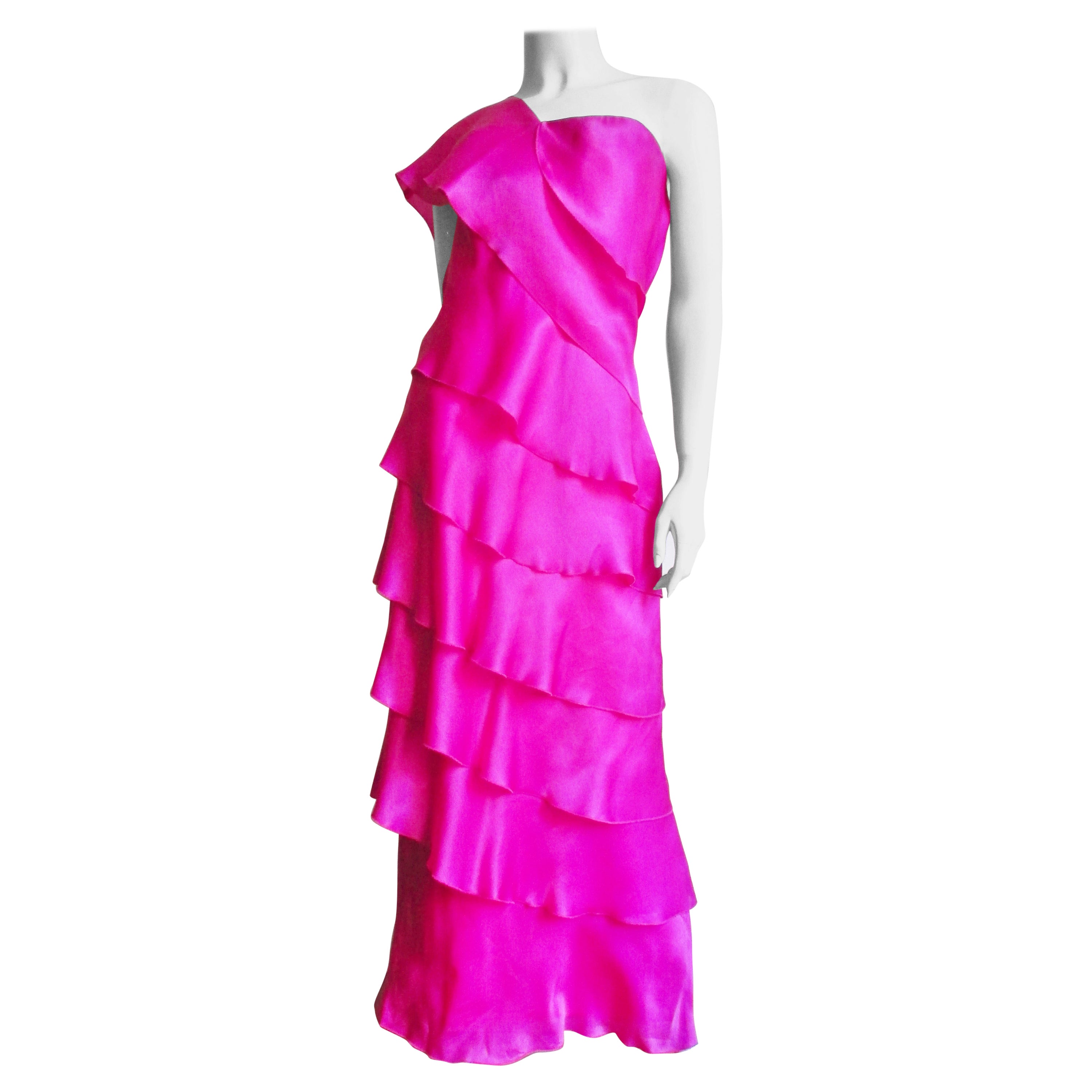 Jackie Rogers Bias Cut Crepe Gown For Sale At 1stdibs