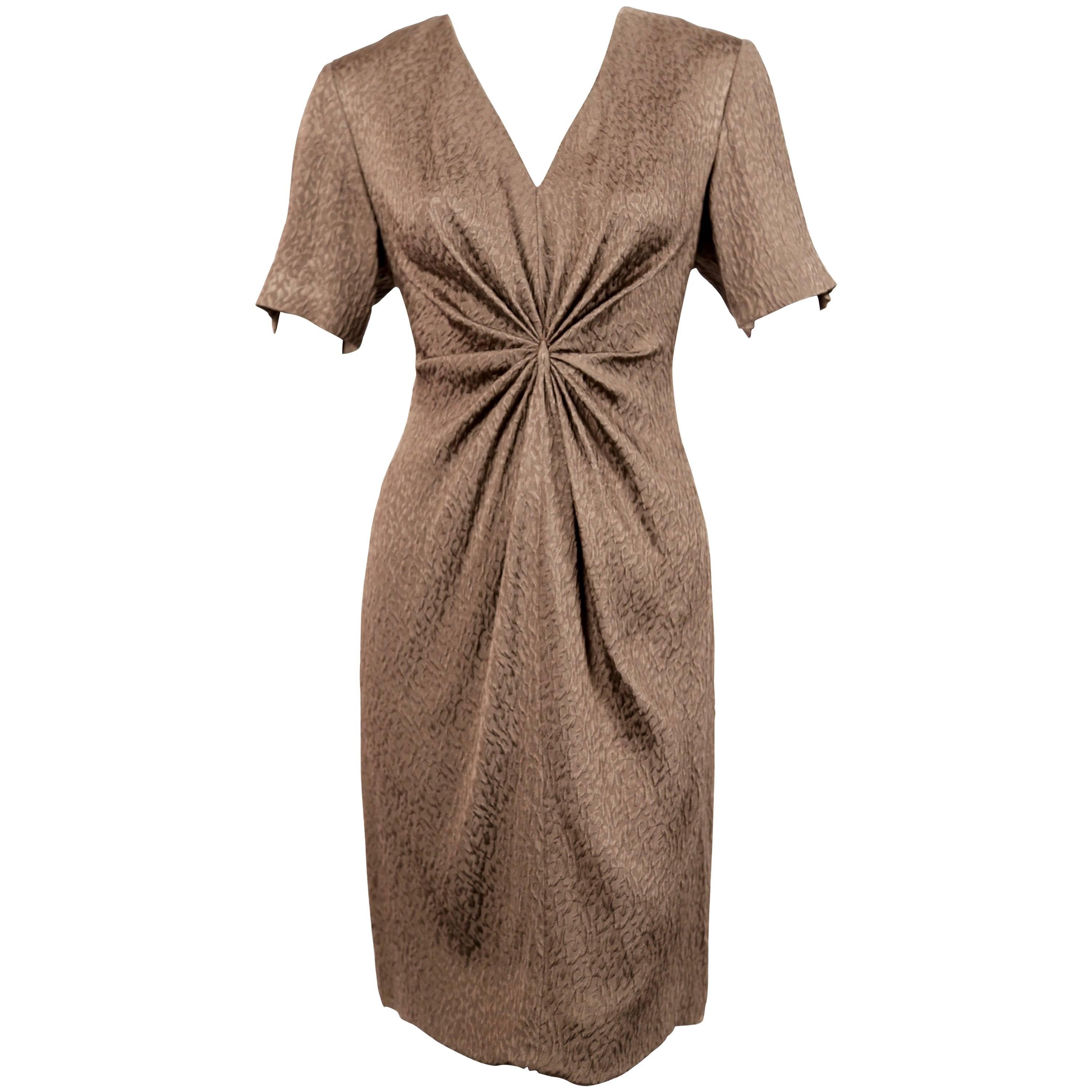 ROBERTO CAVALLI silk paisley printed metallic floor length gown - new ...