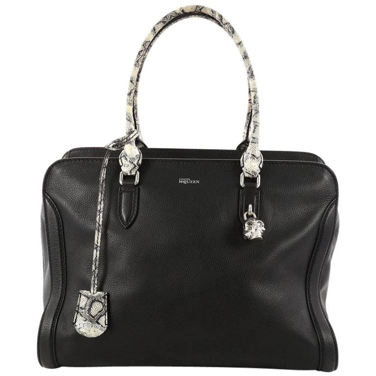 Alexander McQueen Padlock Zip Around Tote Leather Medium at 1stDibs