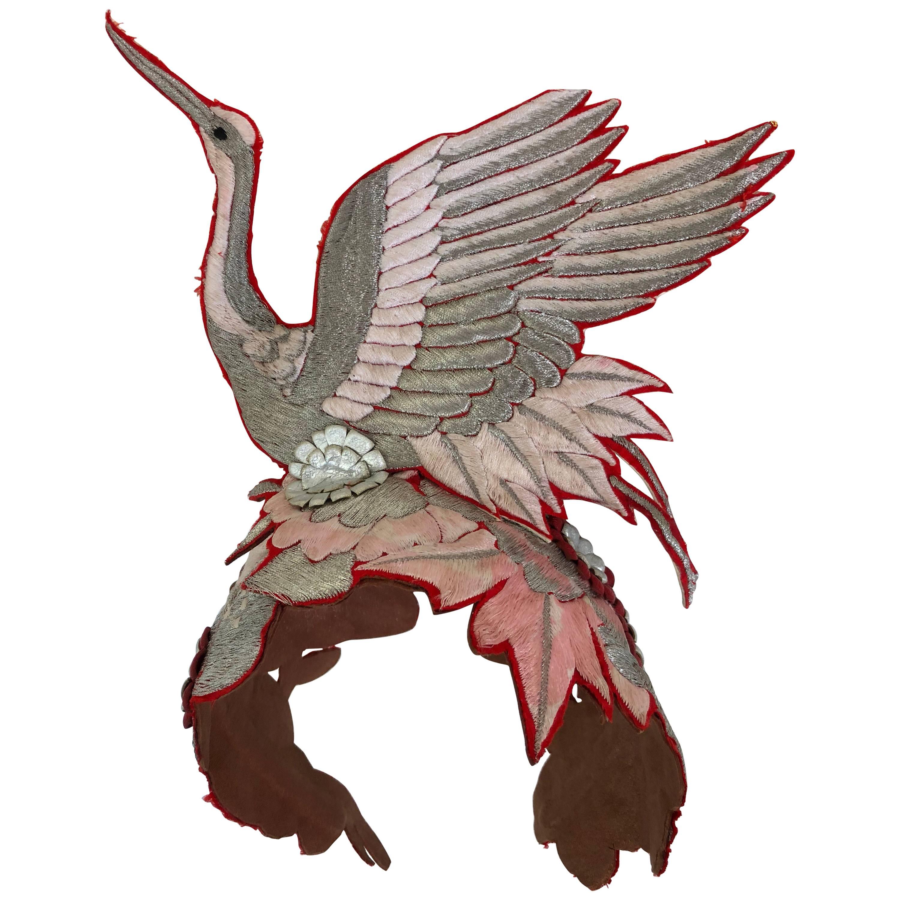 1940s Japanese Crane Crown Headpiece at 1stDibs | 1940s headpiece, red ...