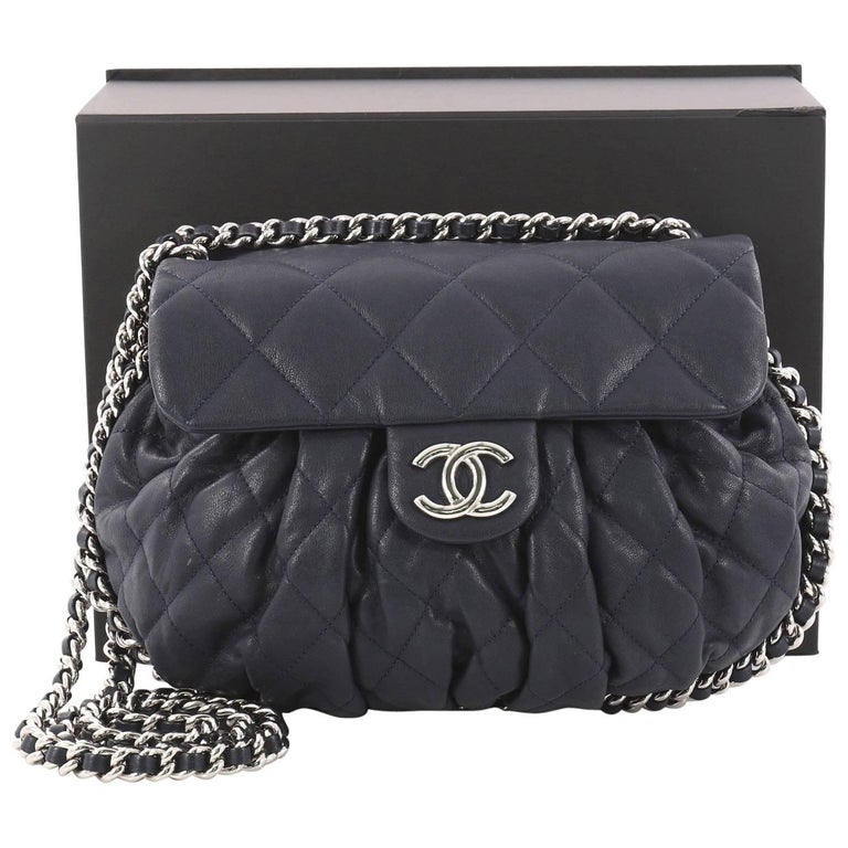 Chanel Chain Around Flap Bag Quilted Leather Medium at 1stDibs