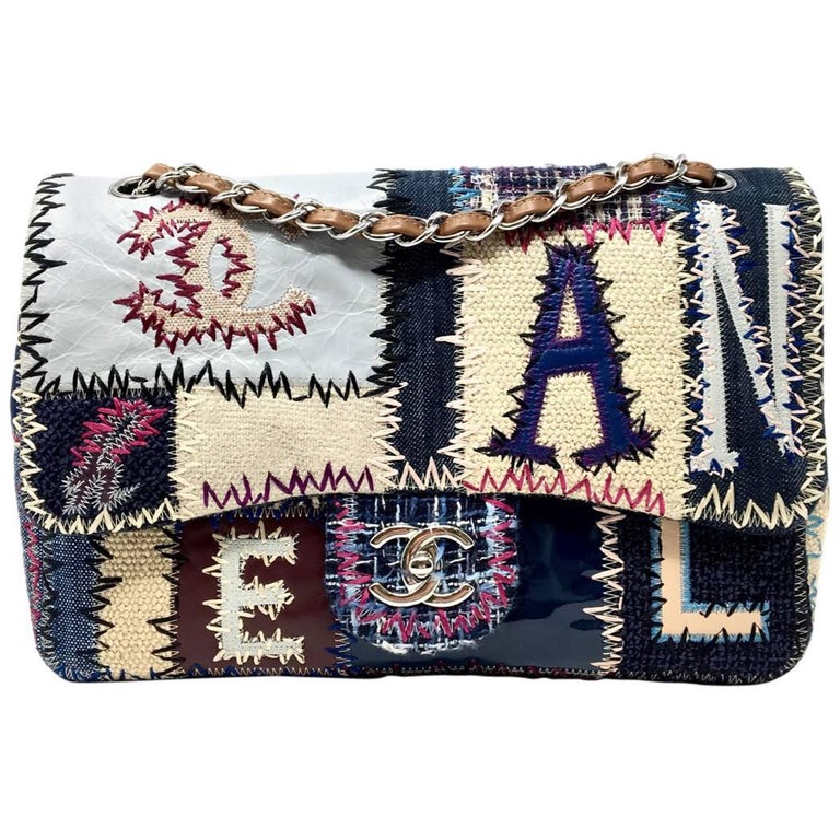 Chanel Multicolor Patchwork Jumbo Classic Single Flap Bag, 2012 at 1stDibs