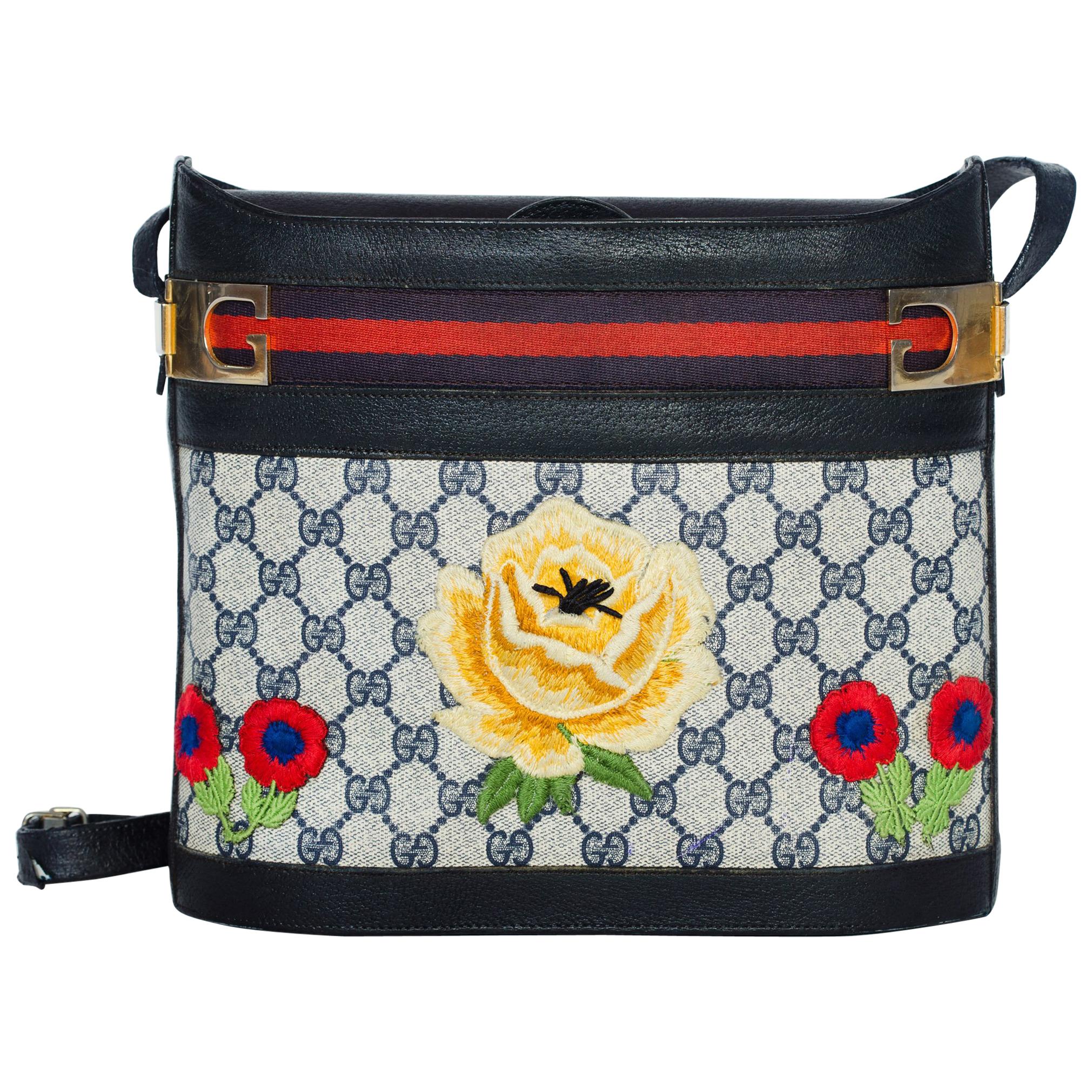 Gucci supreme monogram logo print from 1970 with vintage embroiderd ...