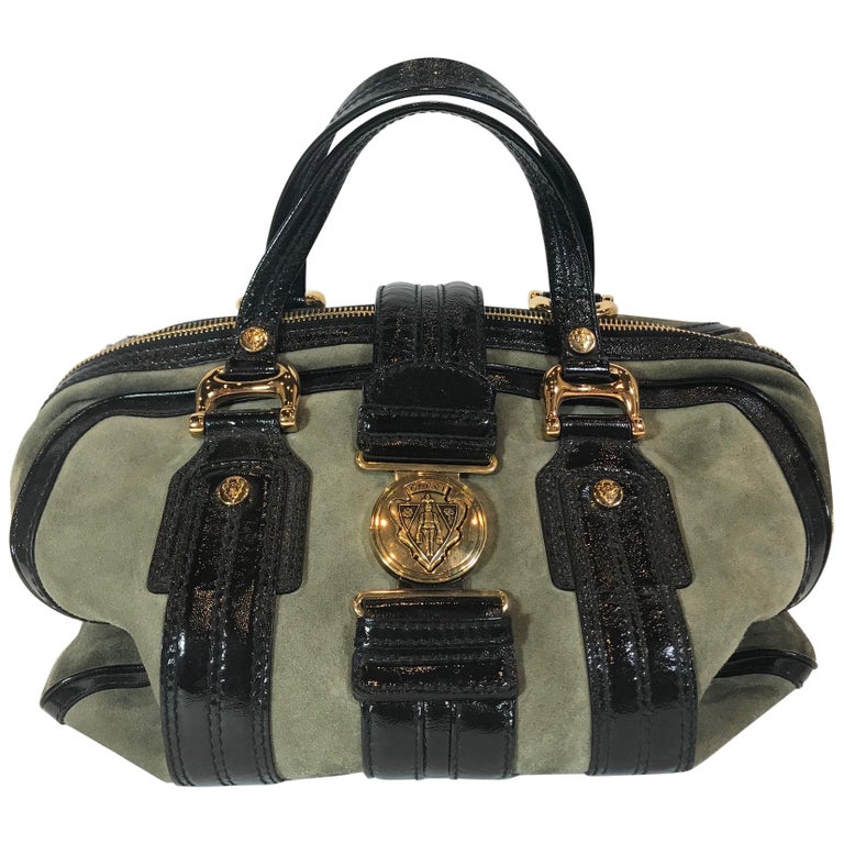 Gucci Suede "Aviatrix" Bag at 1stDibs