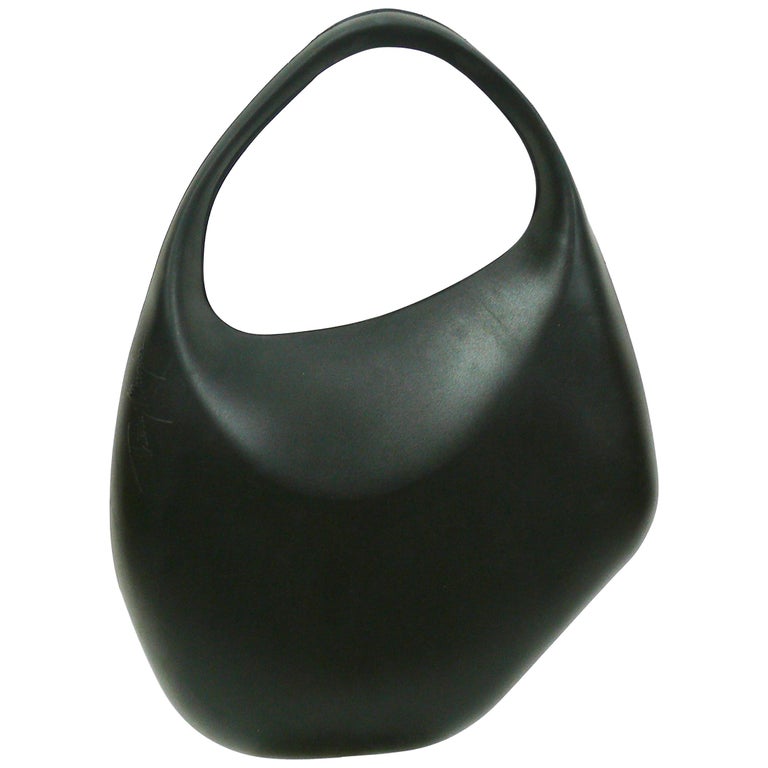 Thierry Mugler Vintage Black Le Bubble Rubber Handbag at 1stDibs