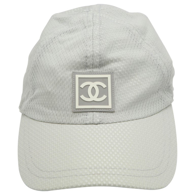 Chanel Sport Rare Gray Cap with CC Logo For Sale at 1stDibs | chanel ...