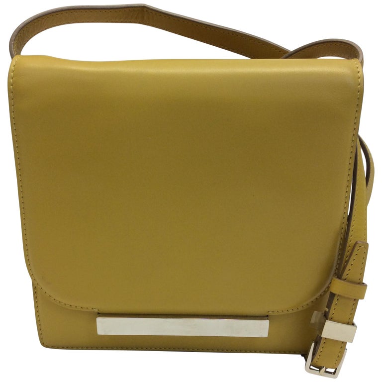 The Row Yellow Leather Sidekick Bag For Sale at 1stDibs