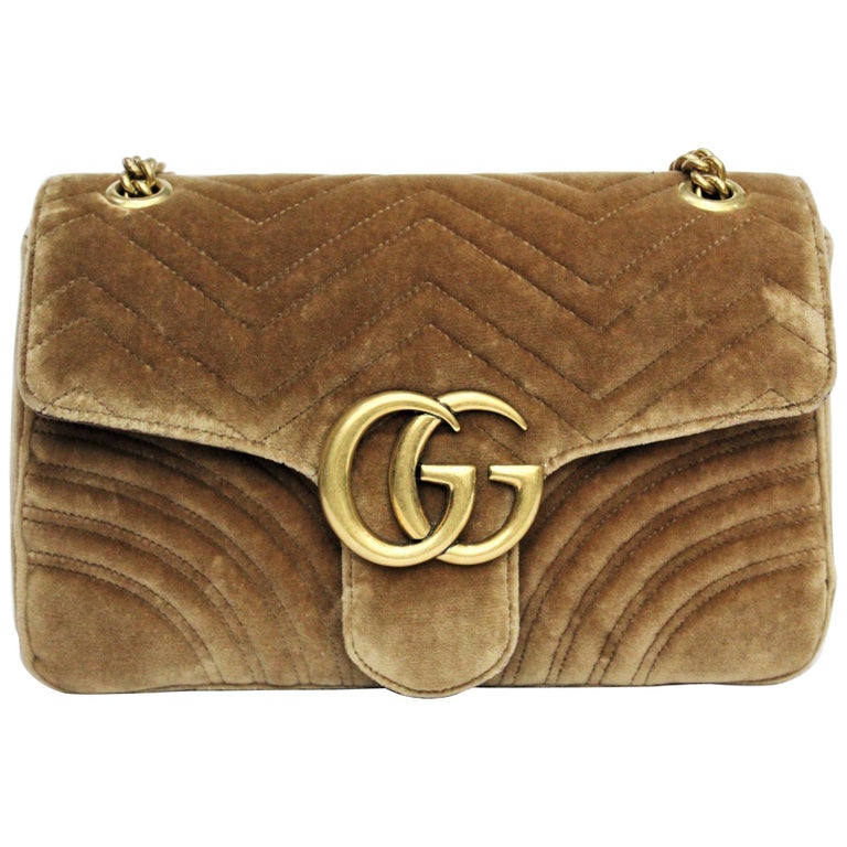 Gucci Brown Marmont Velvet Bag at 1stDibs | gucci marmont velvet brown ...