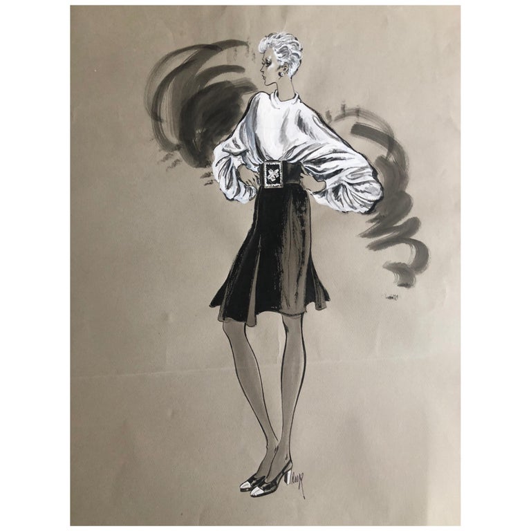 Cardinali Fashion 1970's Original Fashion Illustration by Robert W ...