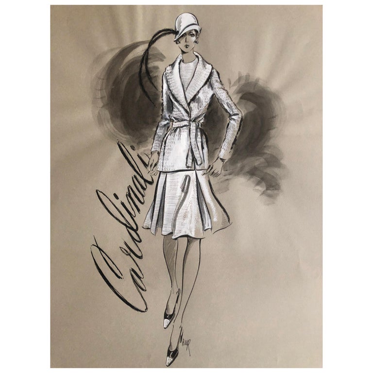 Cardinali Fashion 1970's Original Fashion Illustration by Robert W ...