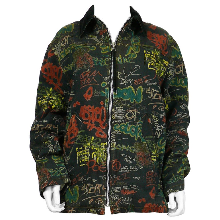 Jean Paul Gaultier Vintage Graffiti Print Jacket at 1stDibs | jean paul ...