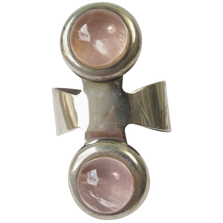 Pierre Cardin Large Cuff Cabochons, 1960s at 1stDibs