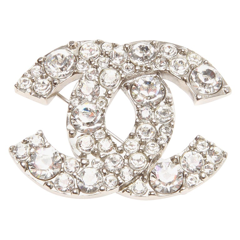 Chanel Iconic CC Logo Brooch at 1stDibs