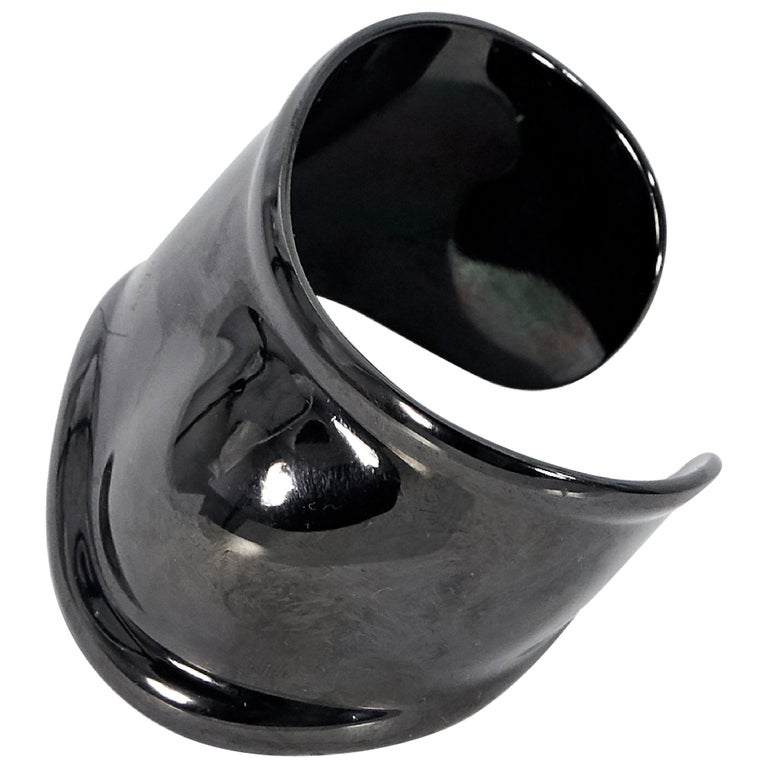 Black Tiffany and Co. Bone Cuff For Sale at 1stDibs