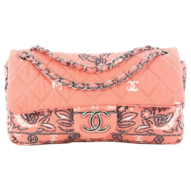 Chanel Bandana Flap Bag Quilted Canvas Medium at 1stDibs | chanel ...