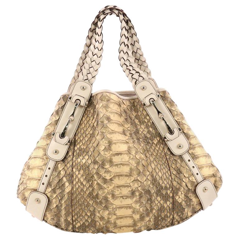 Gucci Pelham Shoulder Bag Python Medium at 1stDibs