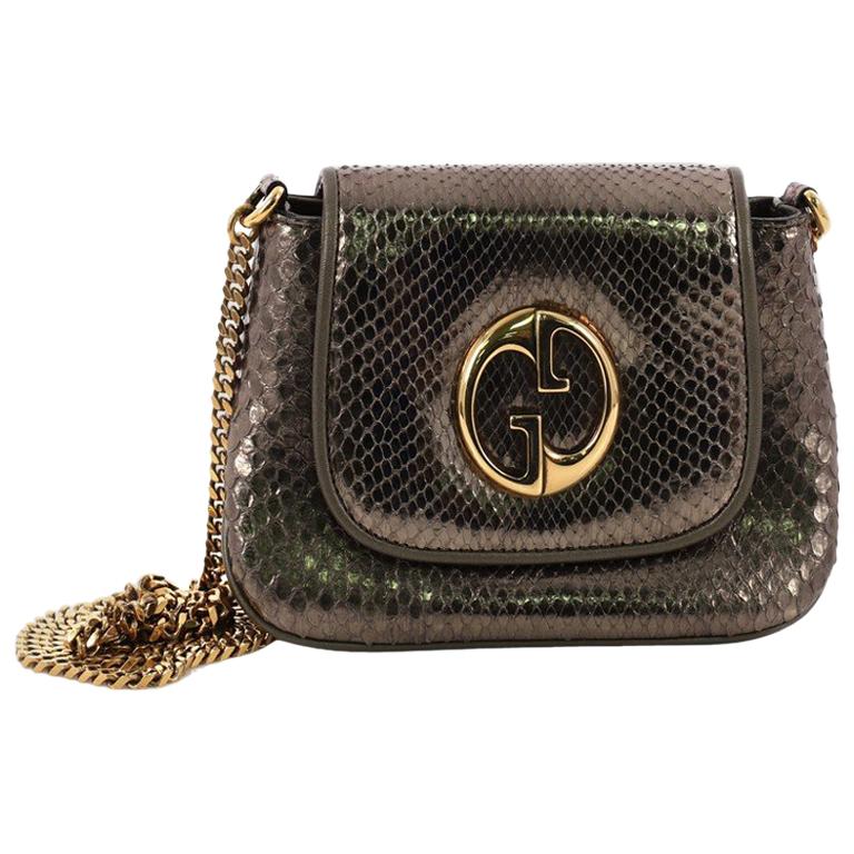 Gucci 1973 Crossbody Bag Python Small at 1stDibs