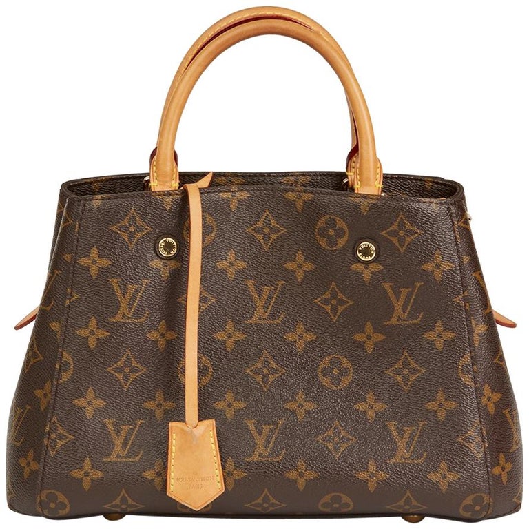 2014 Louis Vuitton Brown Monogram Coated Canvas Montaigne BB at 1stDibs